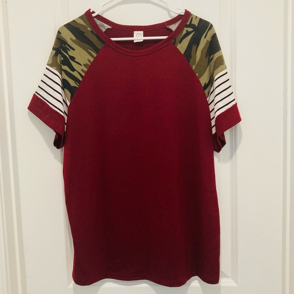 sumshine & rodeos | Tops | Sunshine And Rodeos Army Camo Striped ...